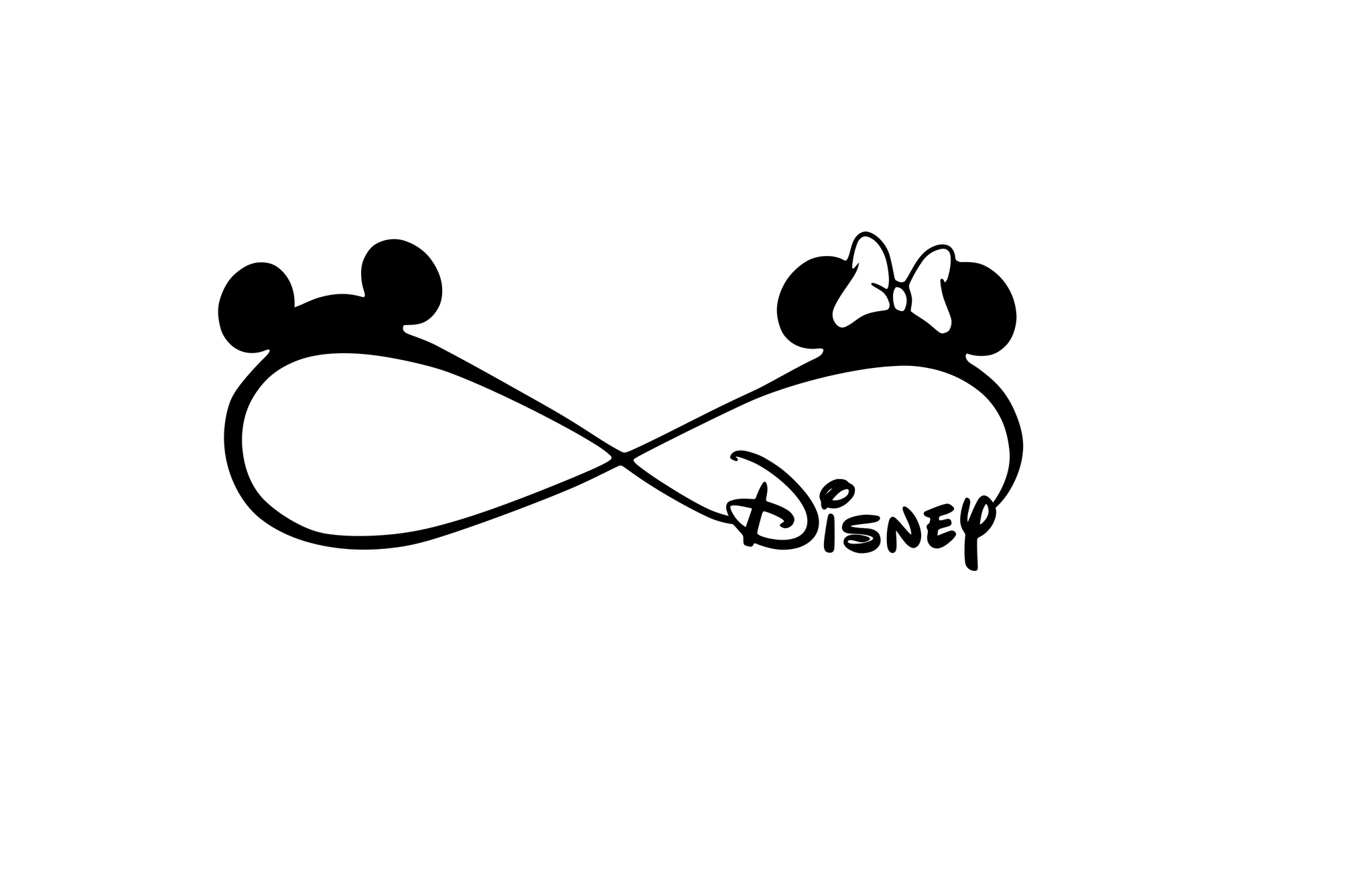 Mickey & Minnie Infinity Digital DXF | PNG | SVG Files! – Claire B's ...