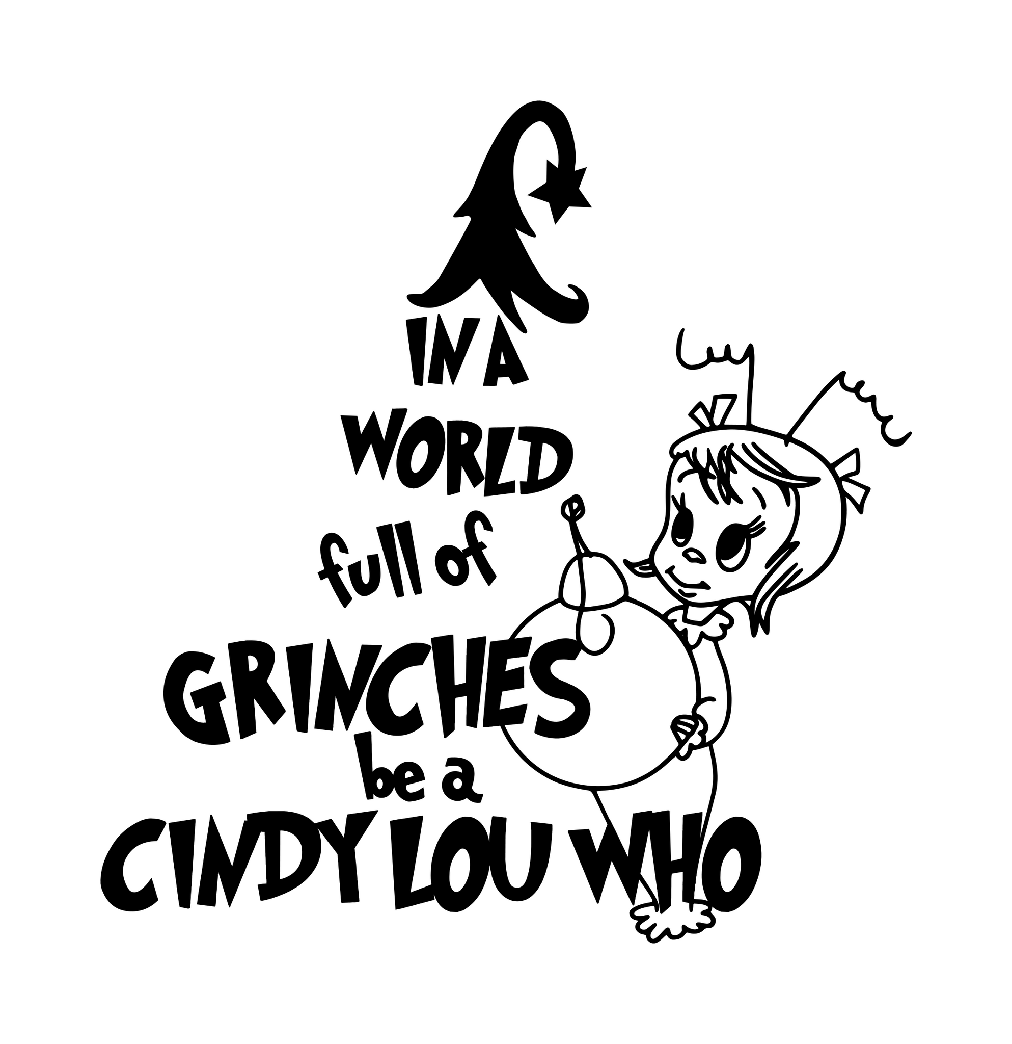 cindy lou who coloring pages printable